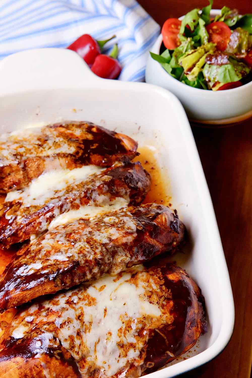 Easy Mexican Chicken with homemade Guajillo Sauce - Mia's Cucina